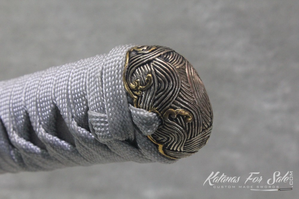 T10 Clay Tempered Katana with High Quality Copper Fittings and Hadori ...