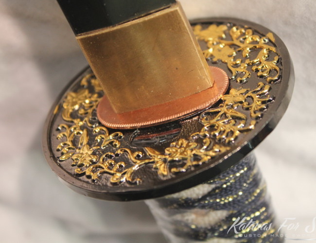T10 Clay Tempered Carbon Steel Katana Japanese Crest Saya - Katanas For ...