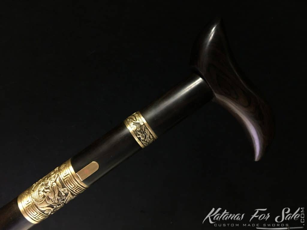 Sword Cane Blade 1095 Folded Carbon Steel - Katanas For Sale
