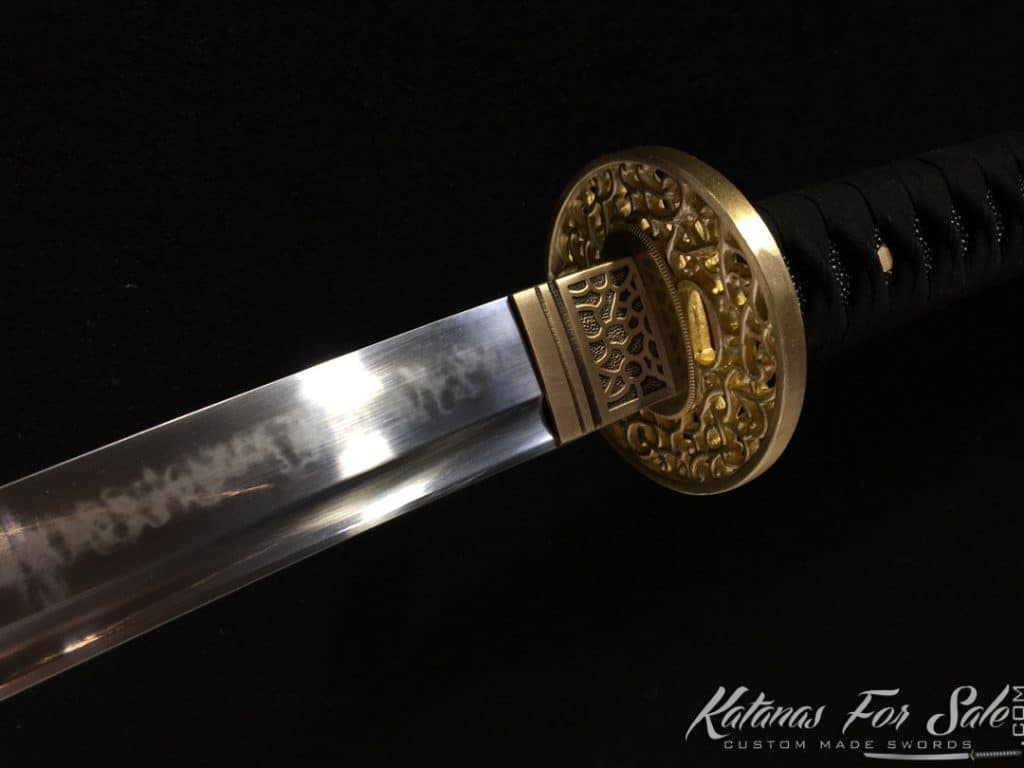 Custom Size Katana Samurai Sword T10 Clay Tempered Steel with Choji ...