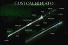 T10 Clay Tempered Ninja Sword Ninjato with Iron Phoenix Tsuba - Katanas ...